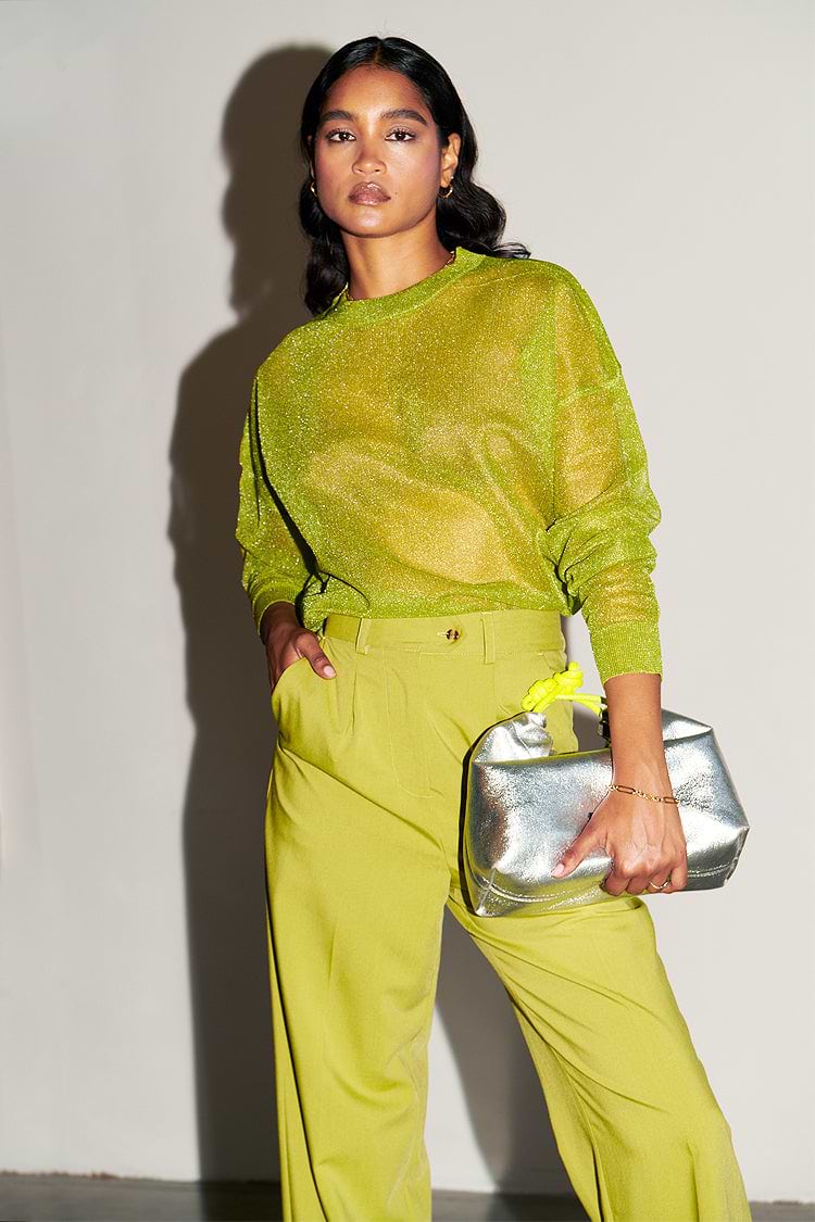 Lime Sheer Zazi Jumper Never Fully Dressed