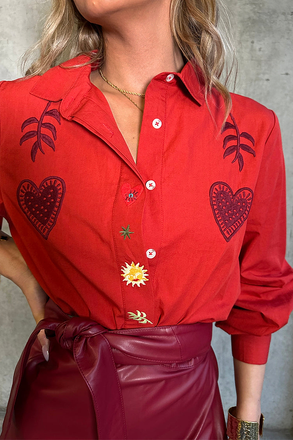 Red Sundazed Shirt – Never Fully Dressed