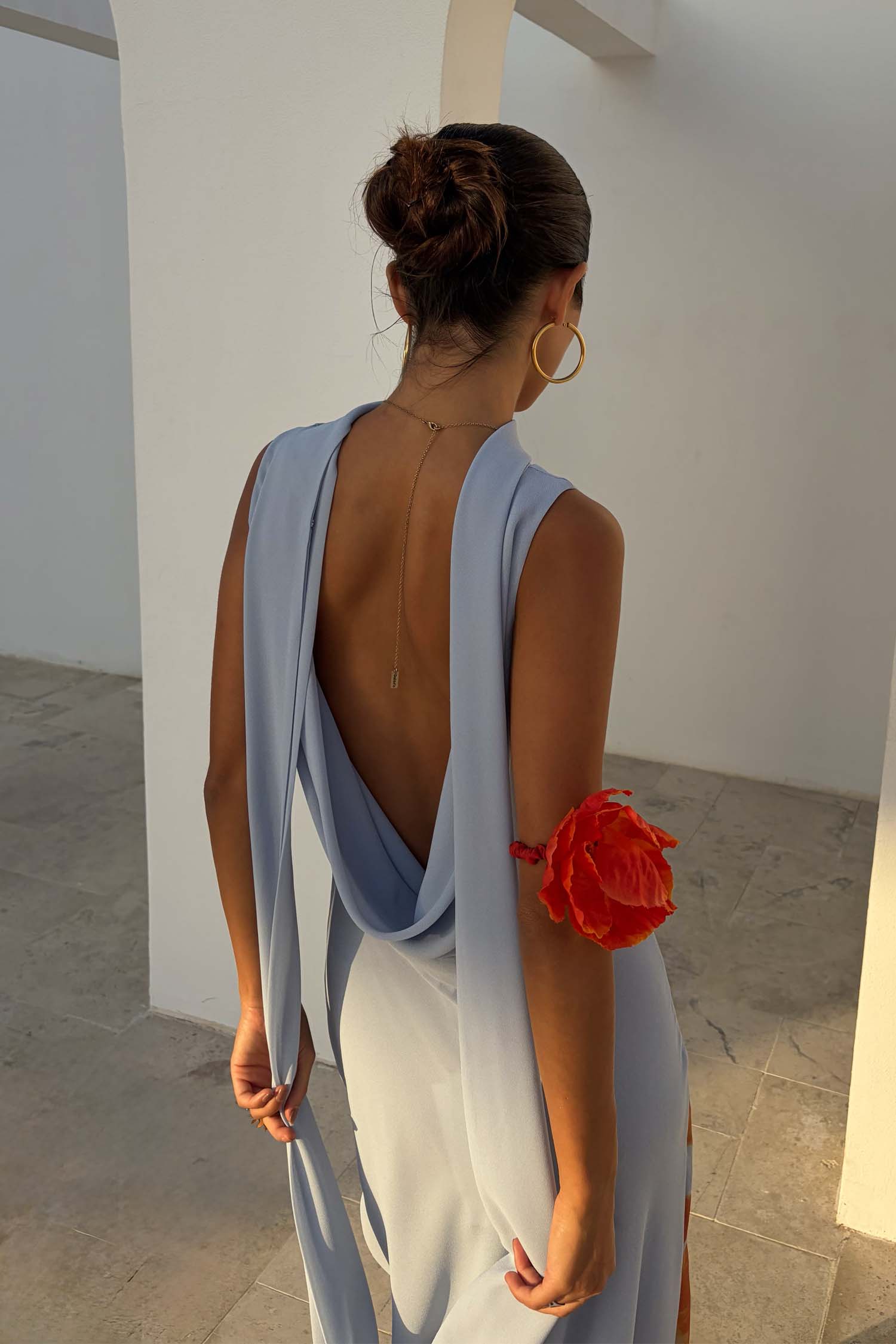 Ice Blue Floral Sophie Dress – Never Fully Dressed