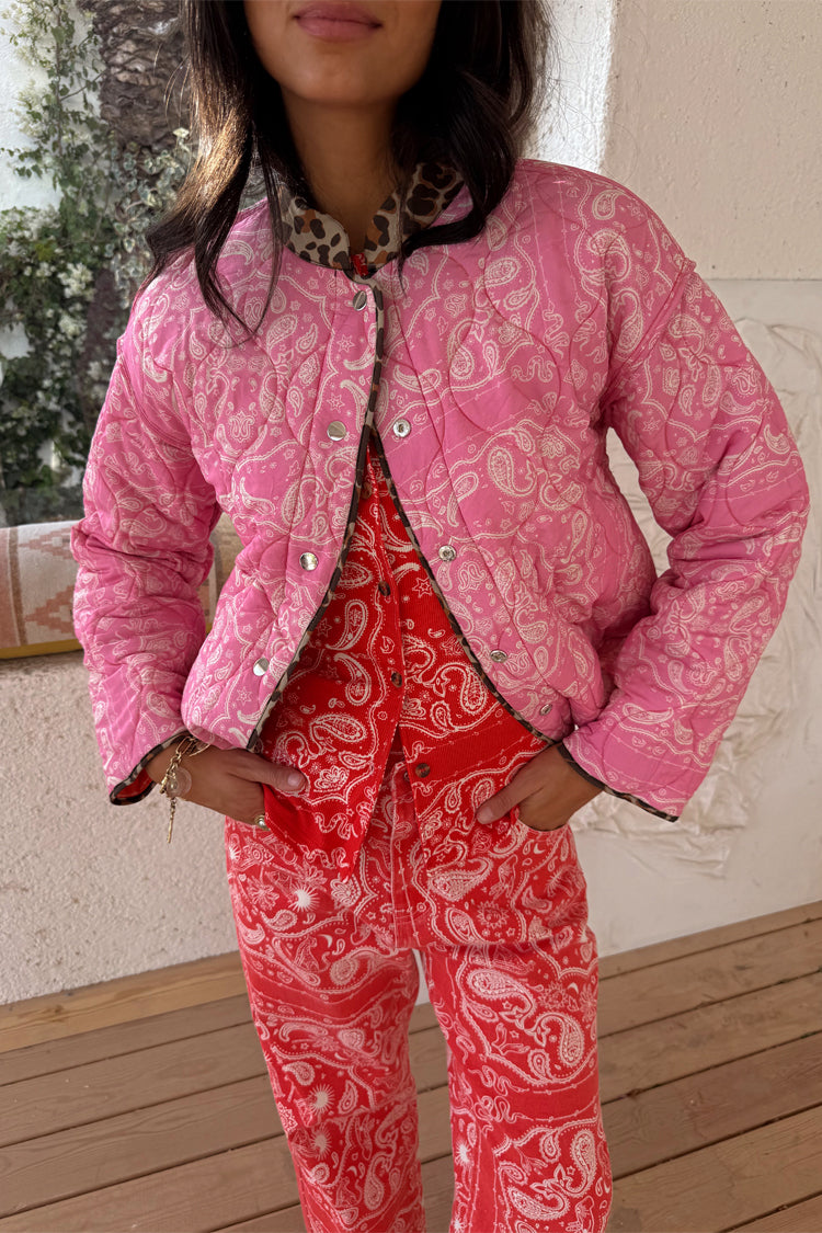 Red Bandana Reversible Jacket – Never Fully Dressed