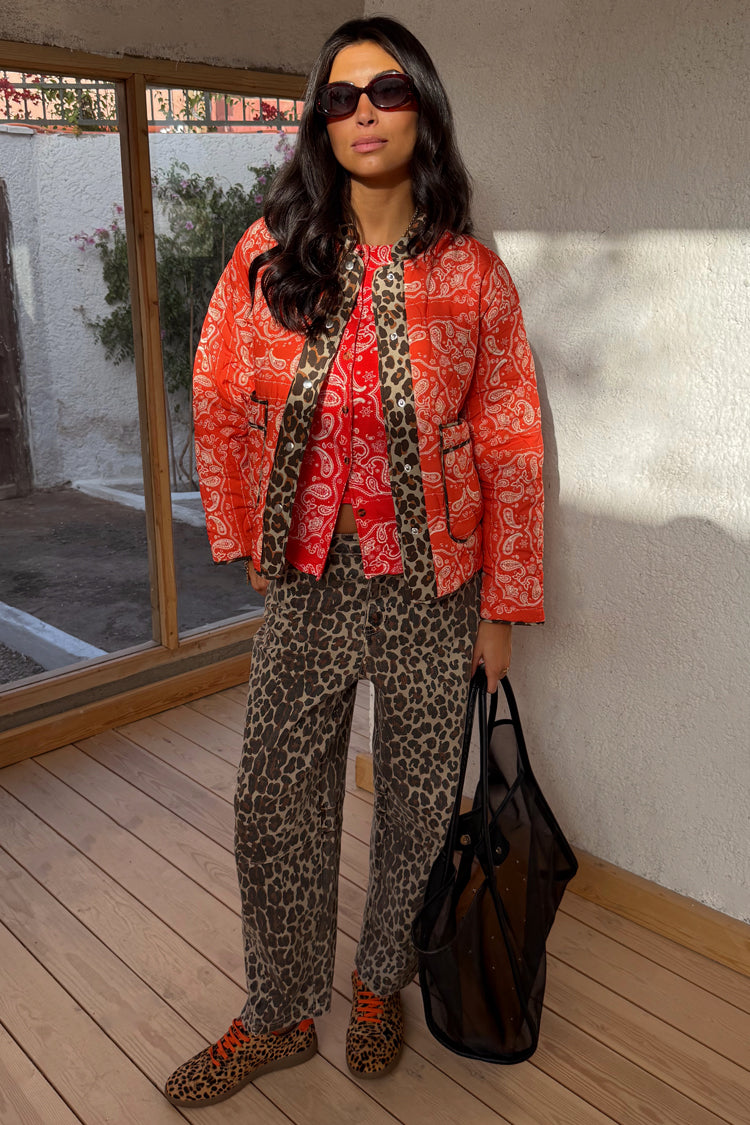 Red Bandana Reversible Jacket – Never Fully Dressed