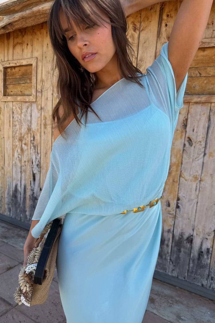 Blue Chiffon Tilly Dress – Never Fully Dressed