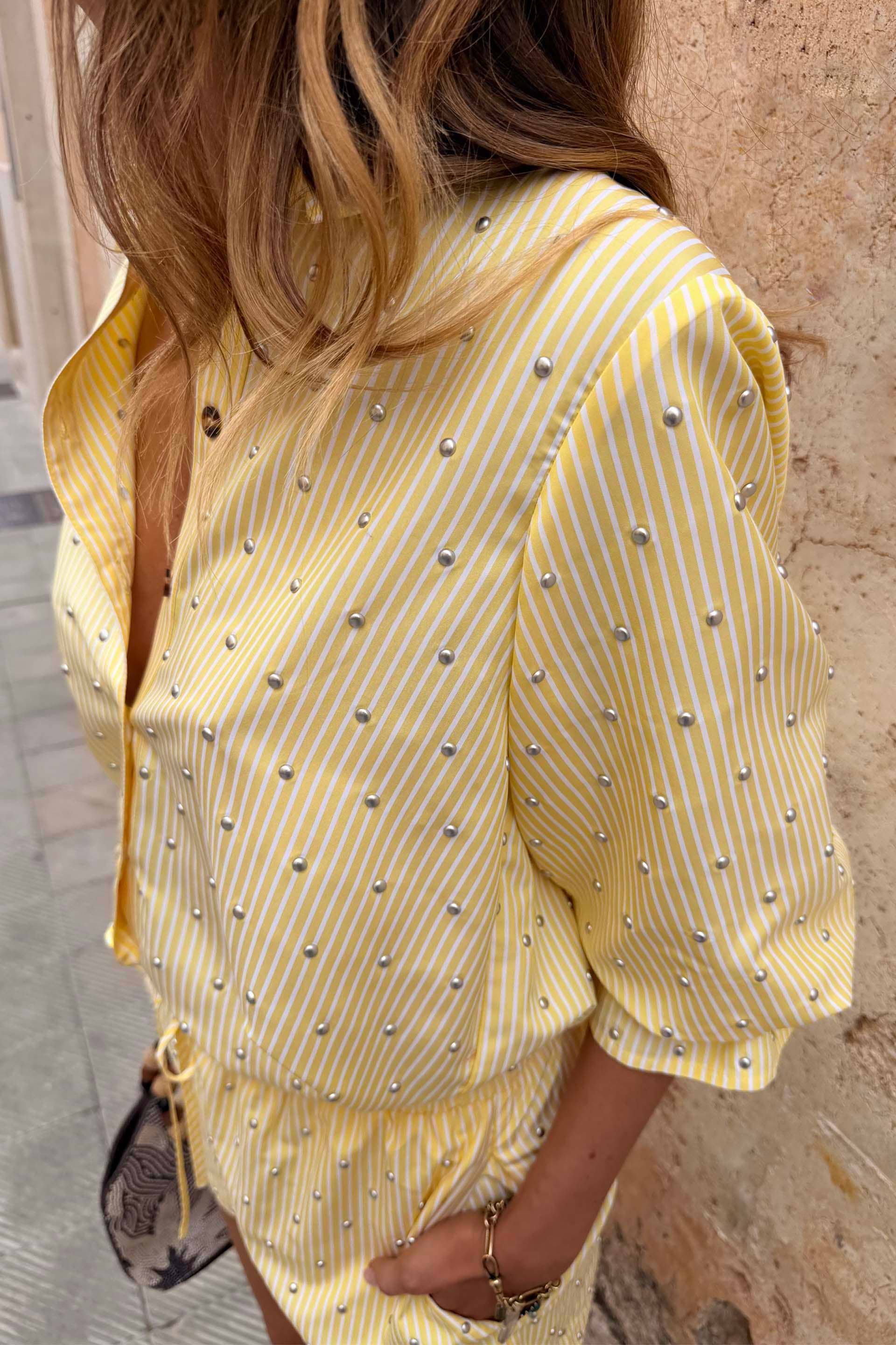 Lemon Pinstripe Shirt – Never Fully Dressed
