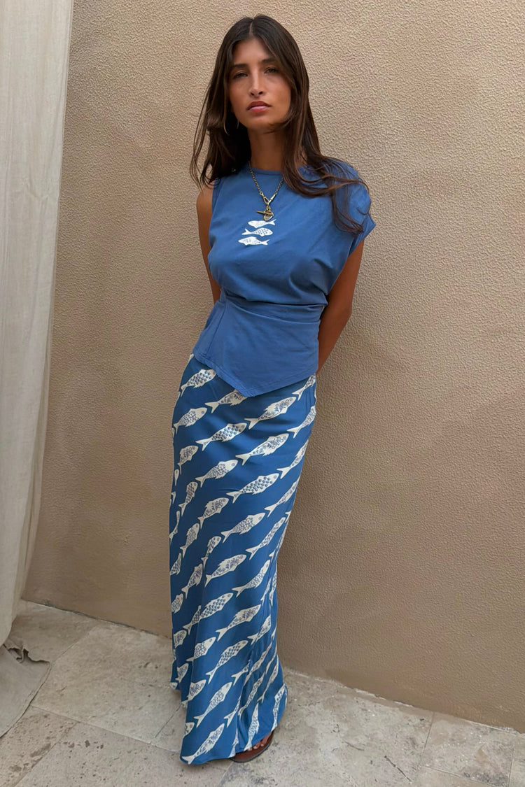 Blue Marina A-Symmetric Top – Never Fully Dressed