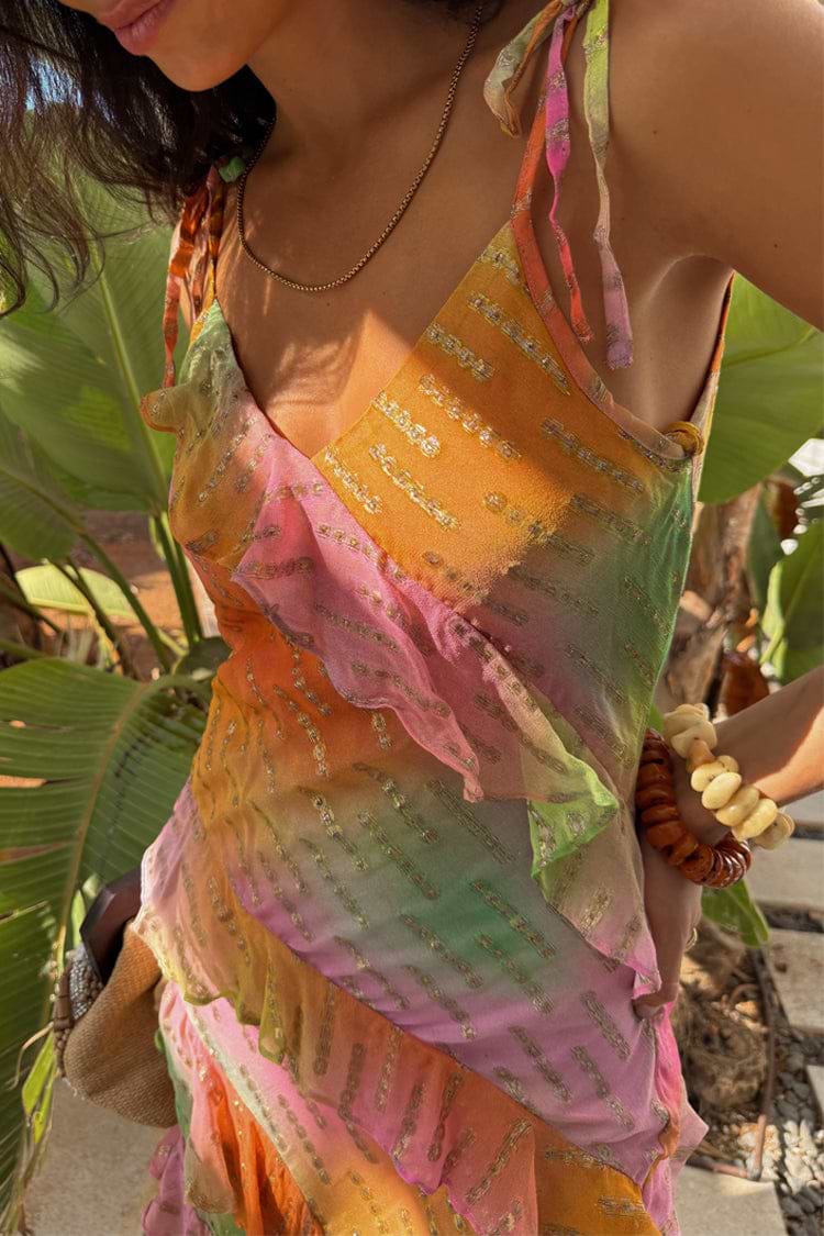 Ombre Jacquard Faro Dress – Never Fully Dressed