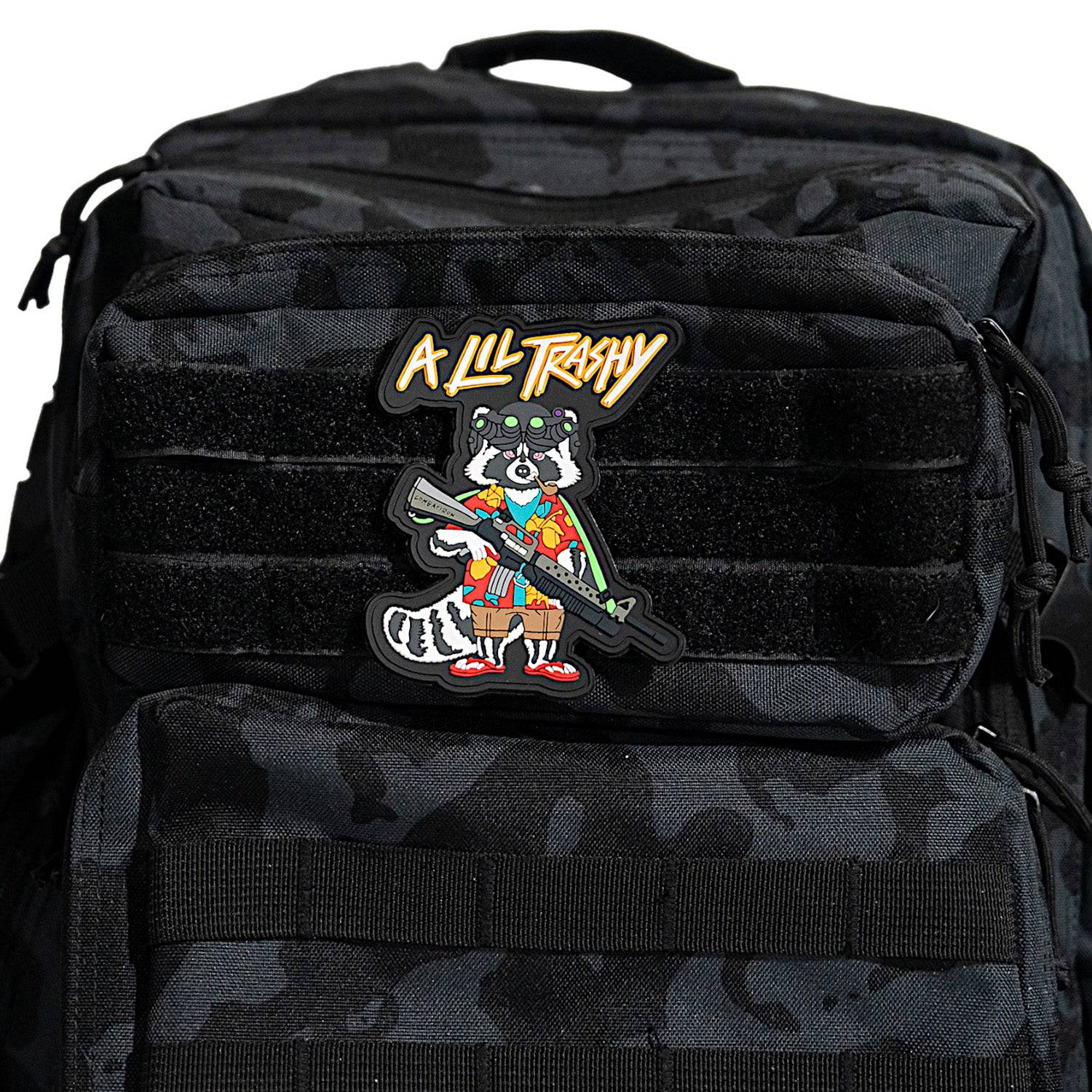 A Lil Trashy Tactical Racoon PVC Patch | Combat Iron Apparel Co.