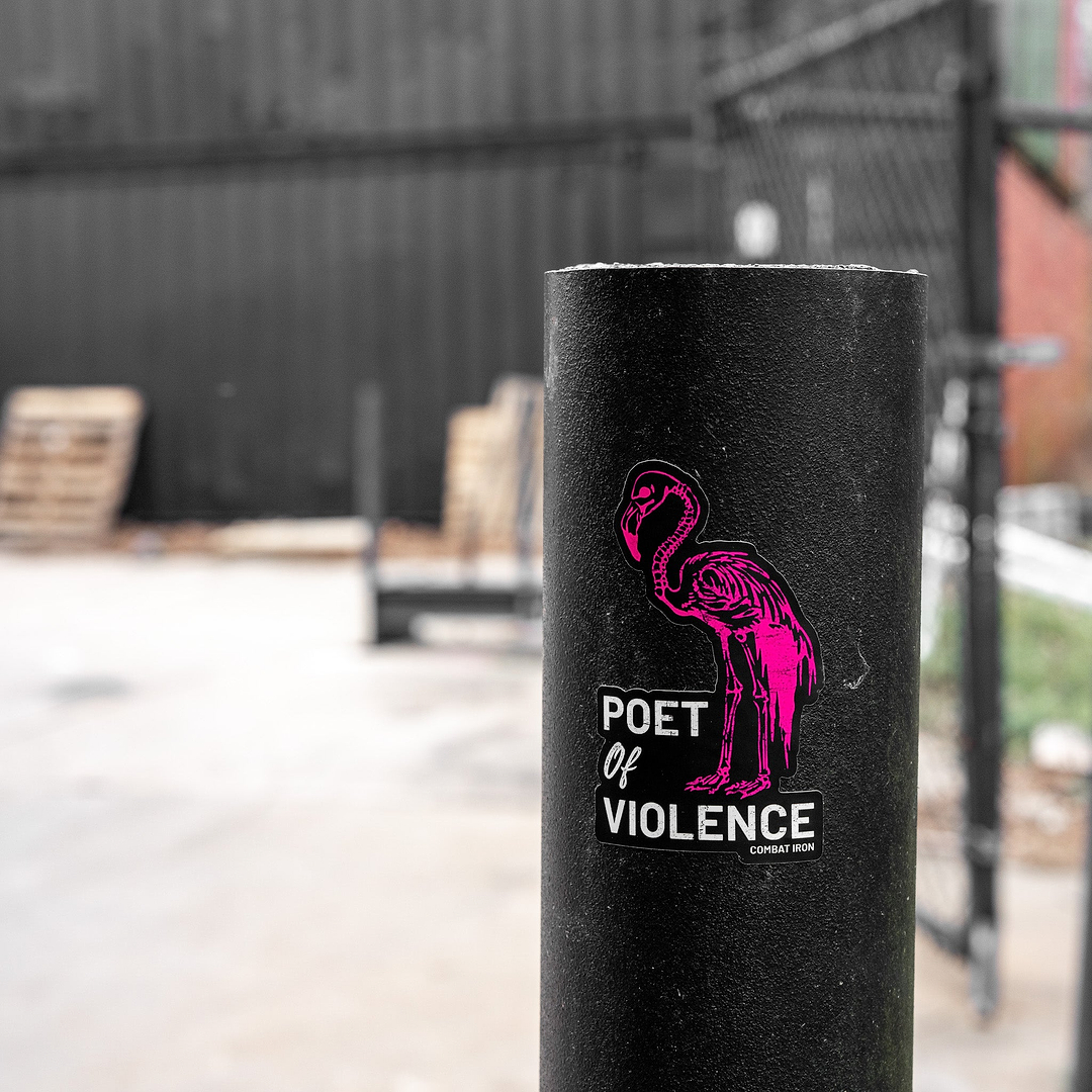 Poet Of Violence Decal | Combat Iron Apparel Co.