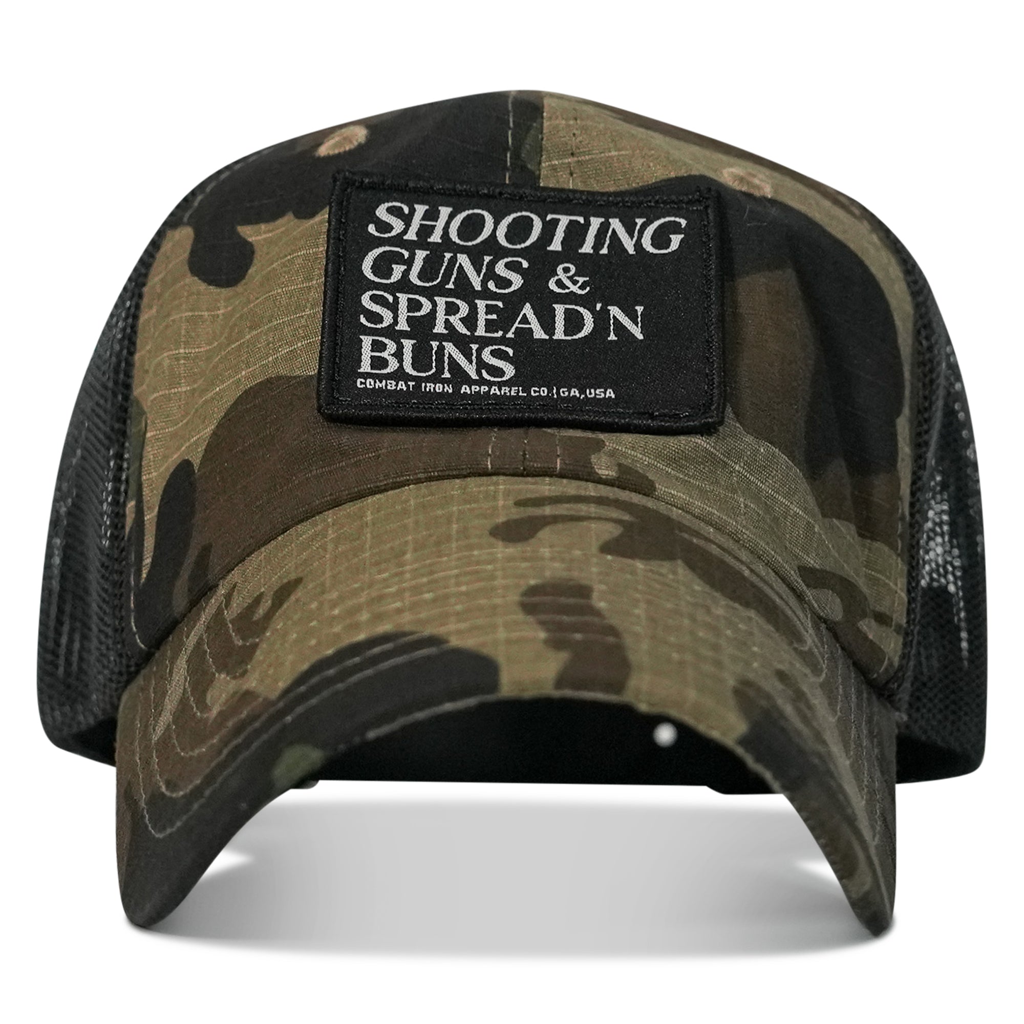 Shooting Guns & Spreading Buns Patch Ripstop Hat | Combat Iron Apparel