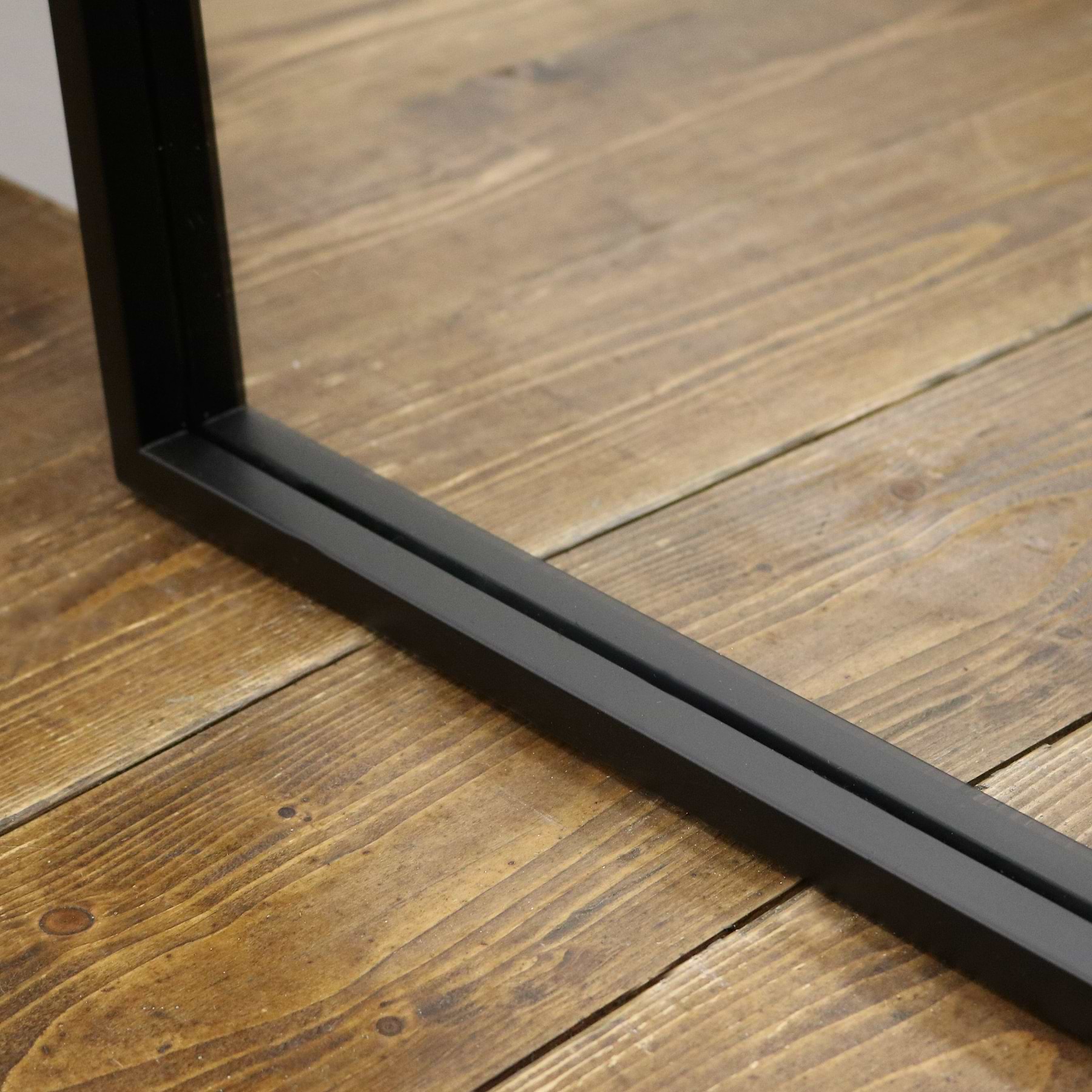 Full Length Black Industrial Metal Mirror 170cm x 80cm - Islington