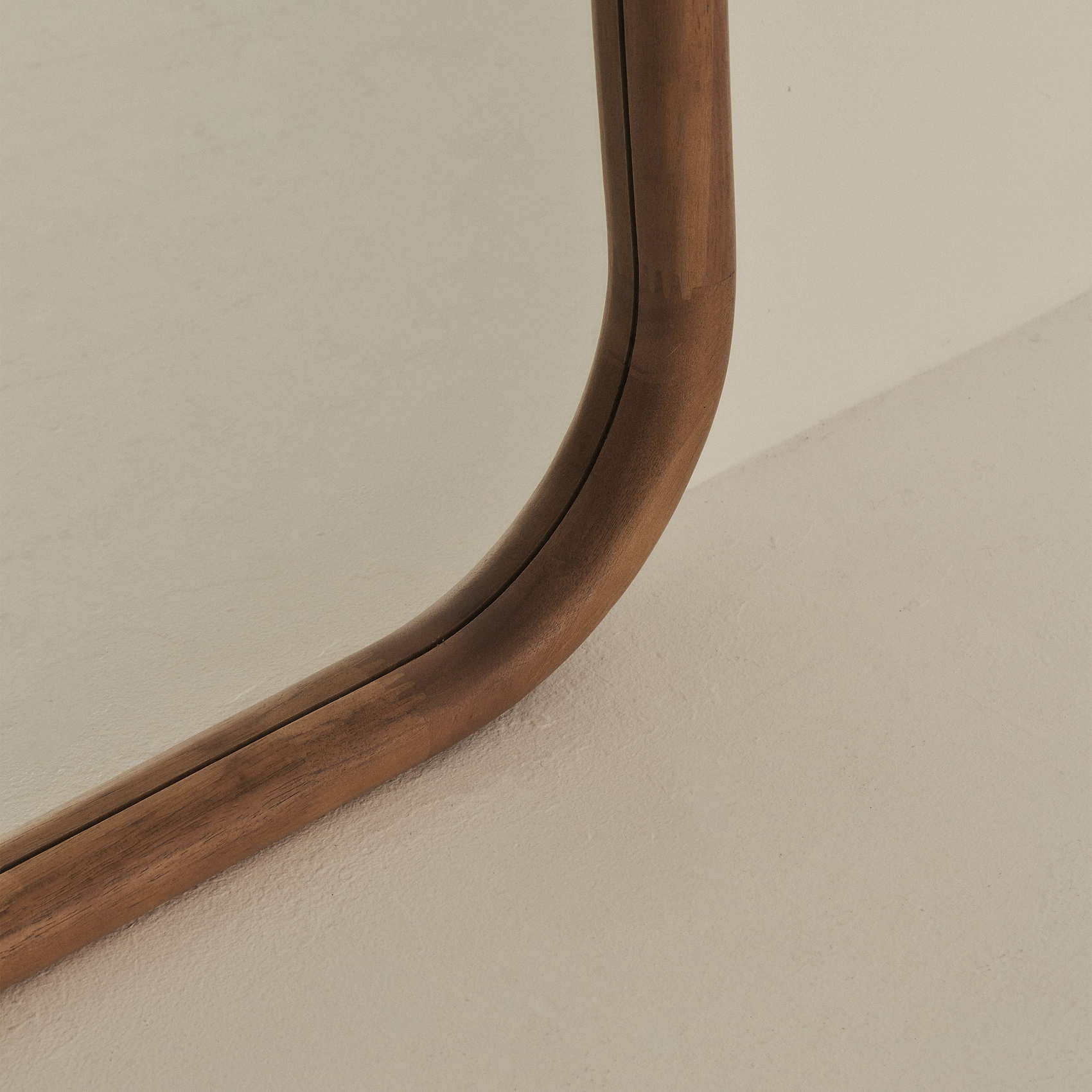 Aaliyah - Extra Large Full Length Warm Wood Irregular Mirror 180x110cm