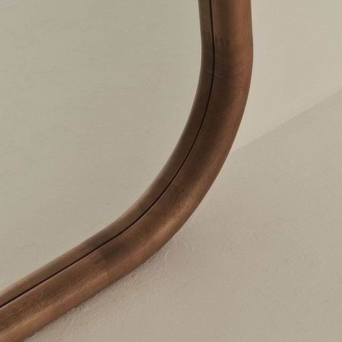 Aaliyah - Extra Large Full Length Warm Wood Irregular Mirror 180x110cm