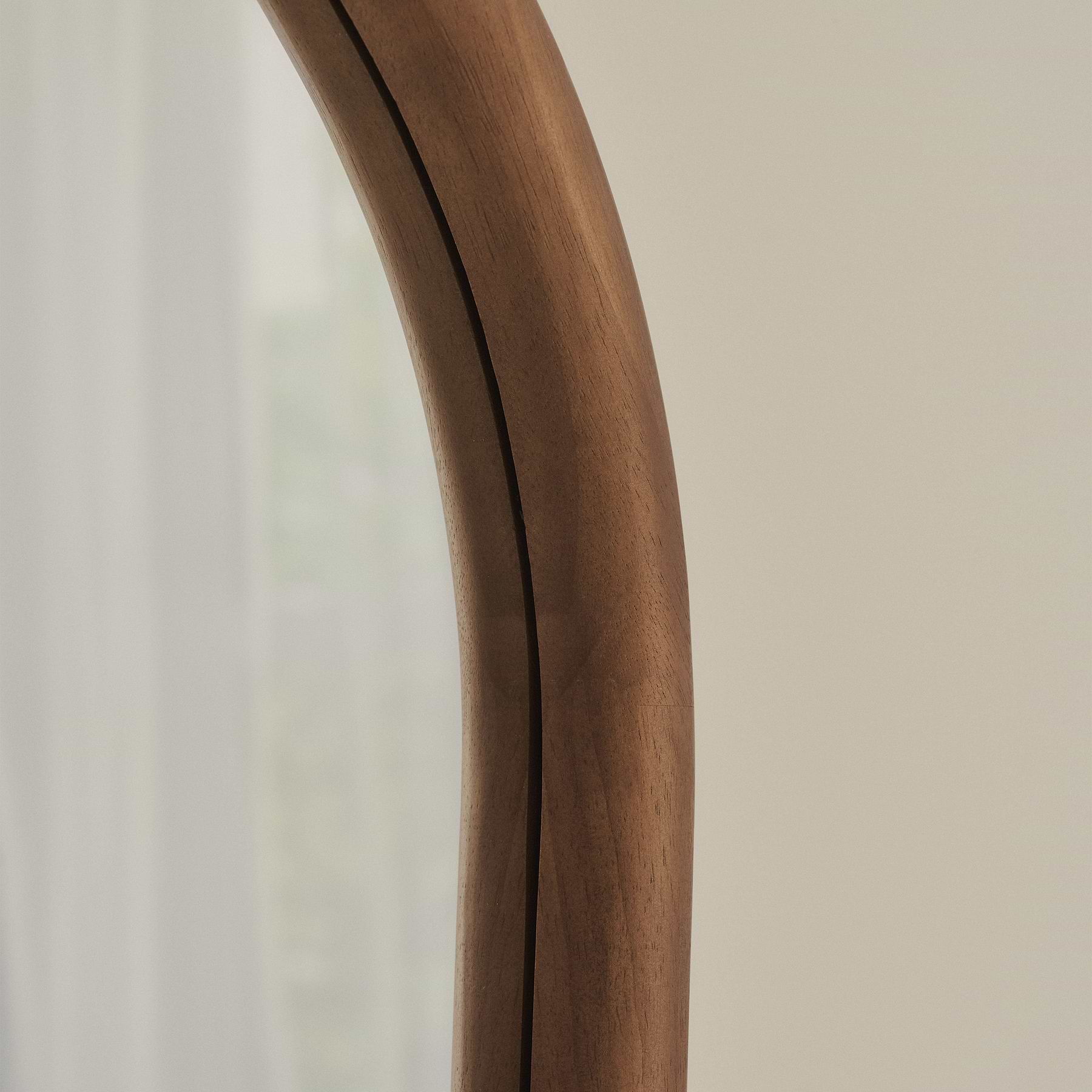 Aaliyah - Extra Large Full Length Warm Wood Irregular Mirror 180x110cm