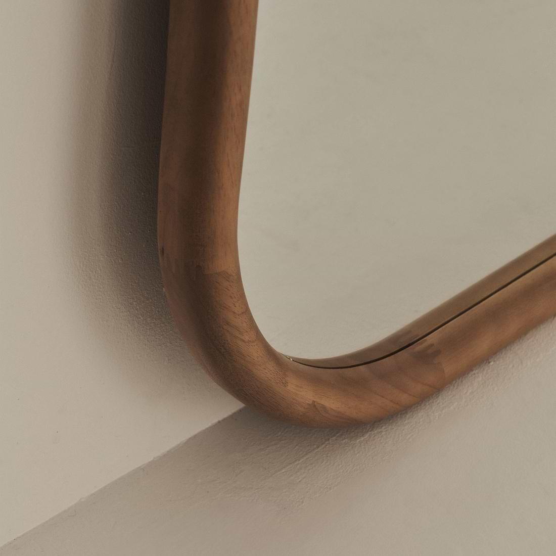 Aaliyah - Large Full Length Warm Wood Irregular Mirror 180cm x 80cm