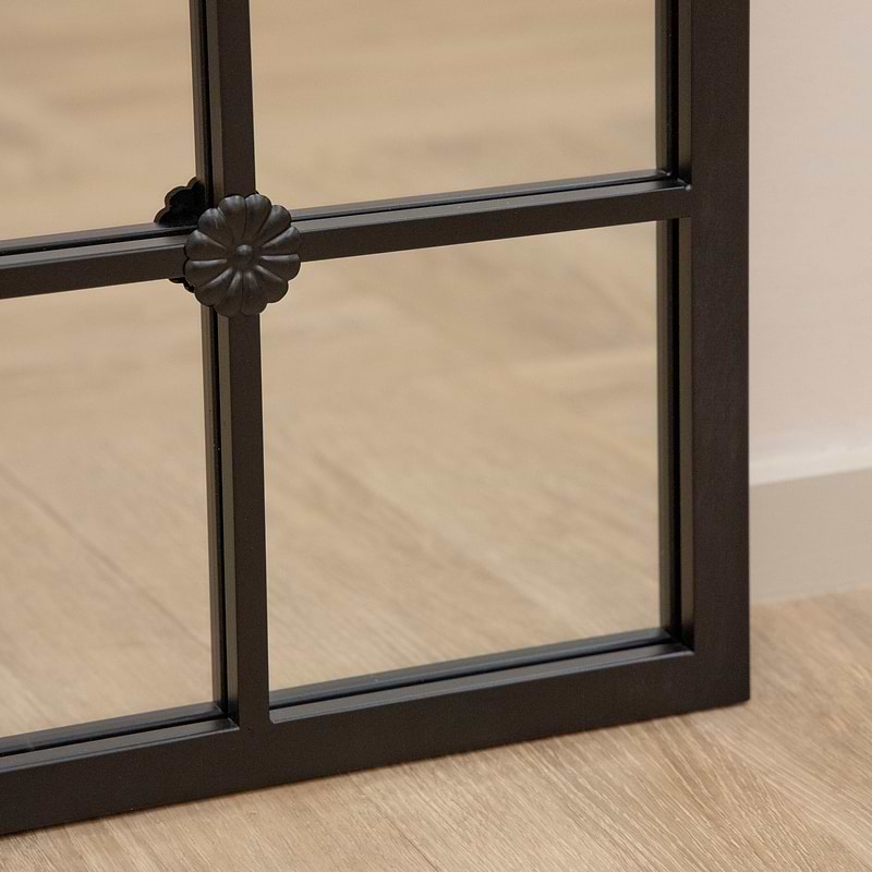 Black Industrial Full Length Metal Mirror 170cm x 80cm - Citadella