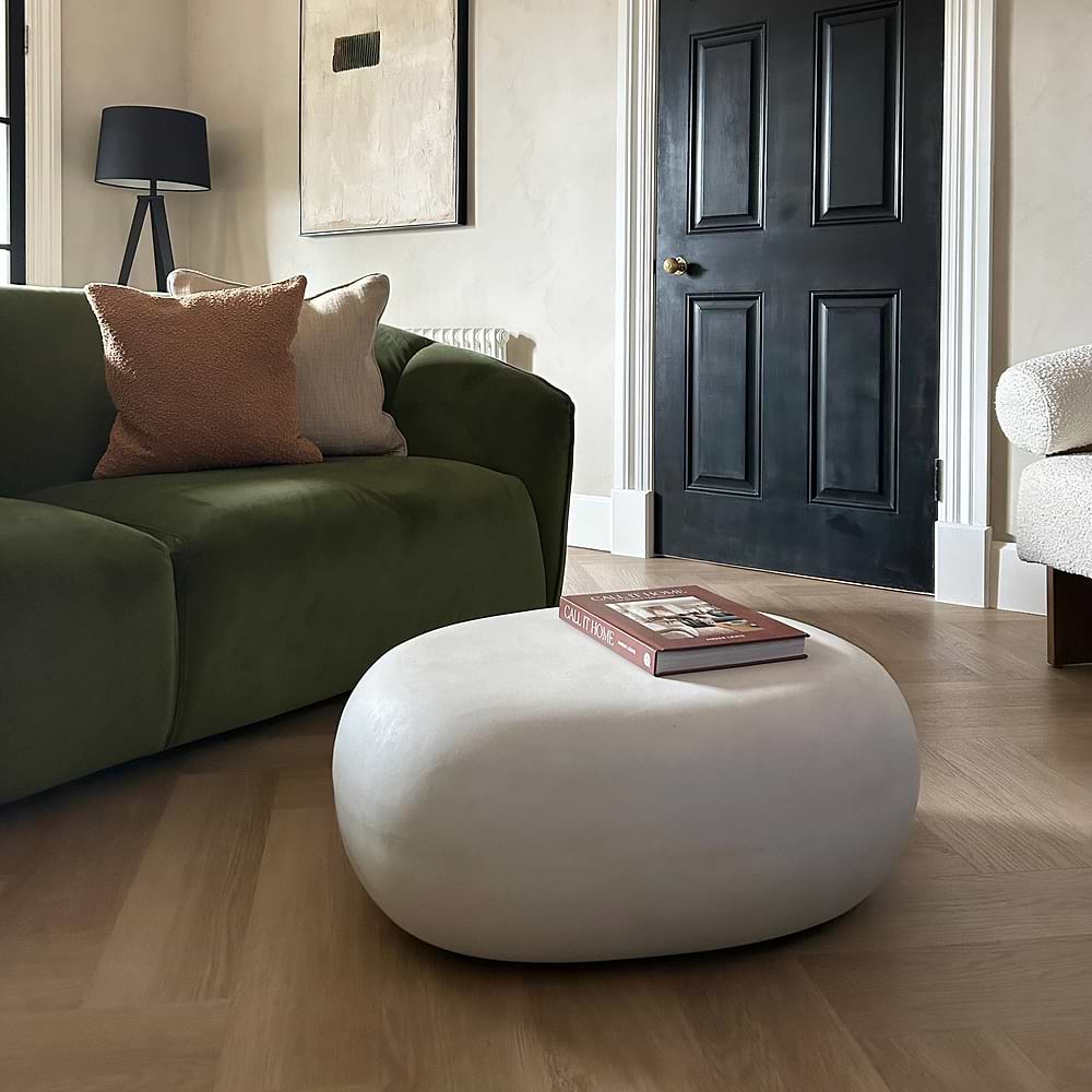 Minimal Concrete Pebble Coffee Table - Zola