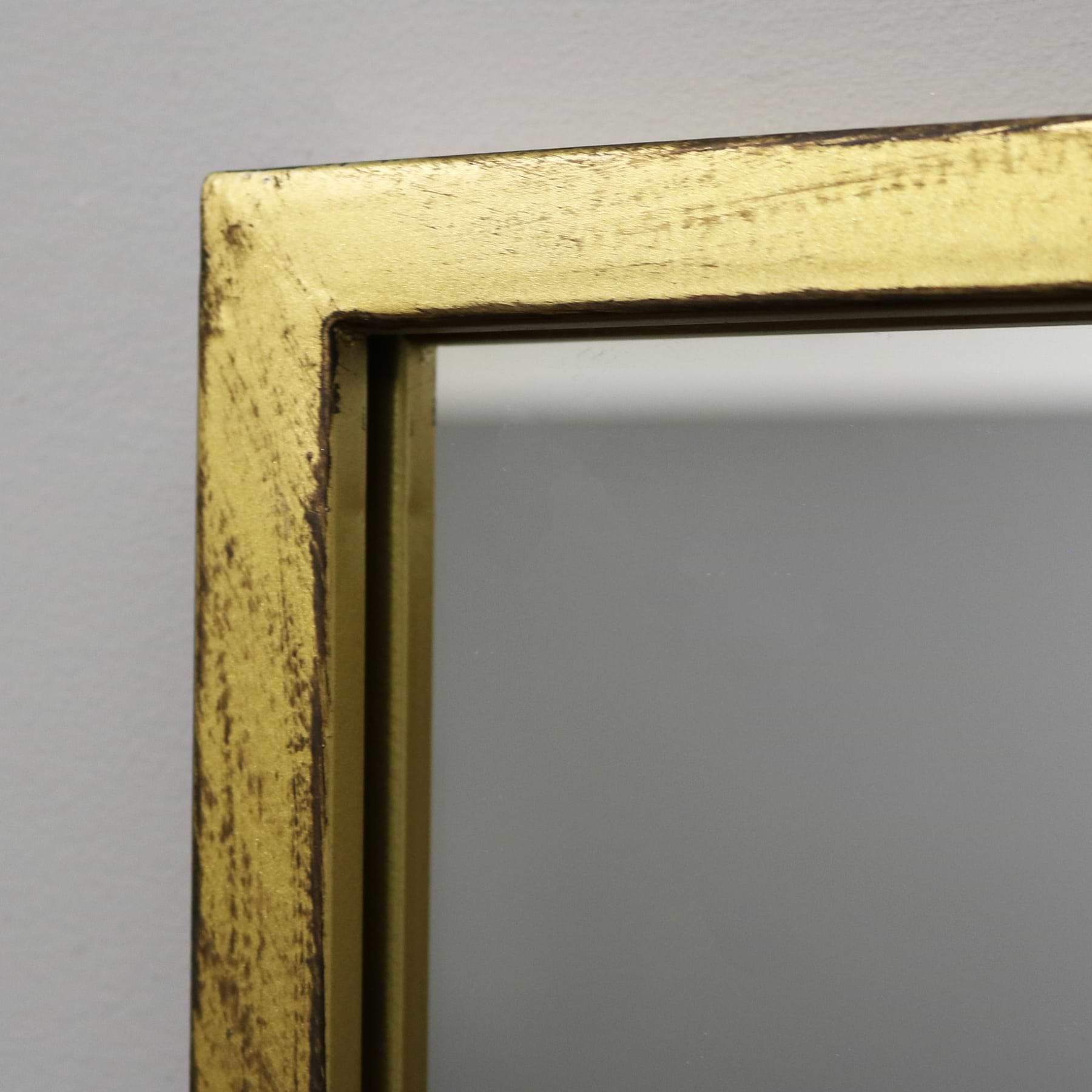 Full Length Large Gold Metal Window Mirror 180cm x 90cm - Brooklyn