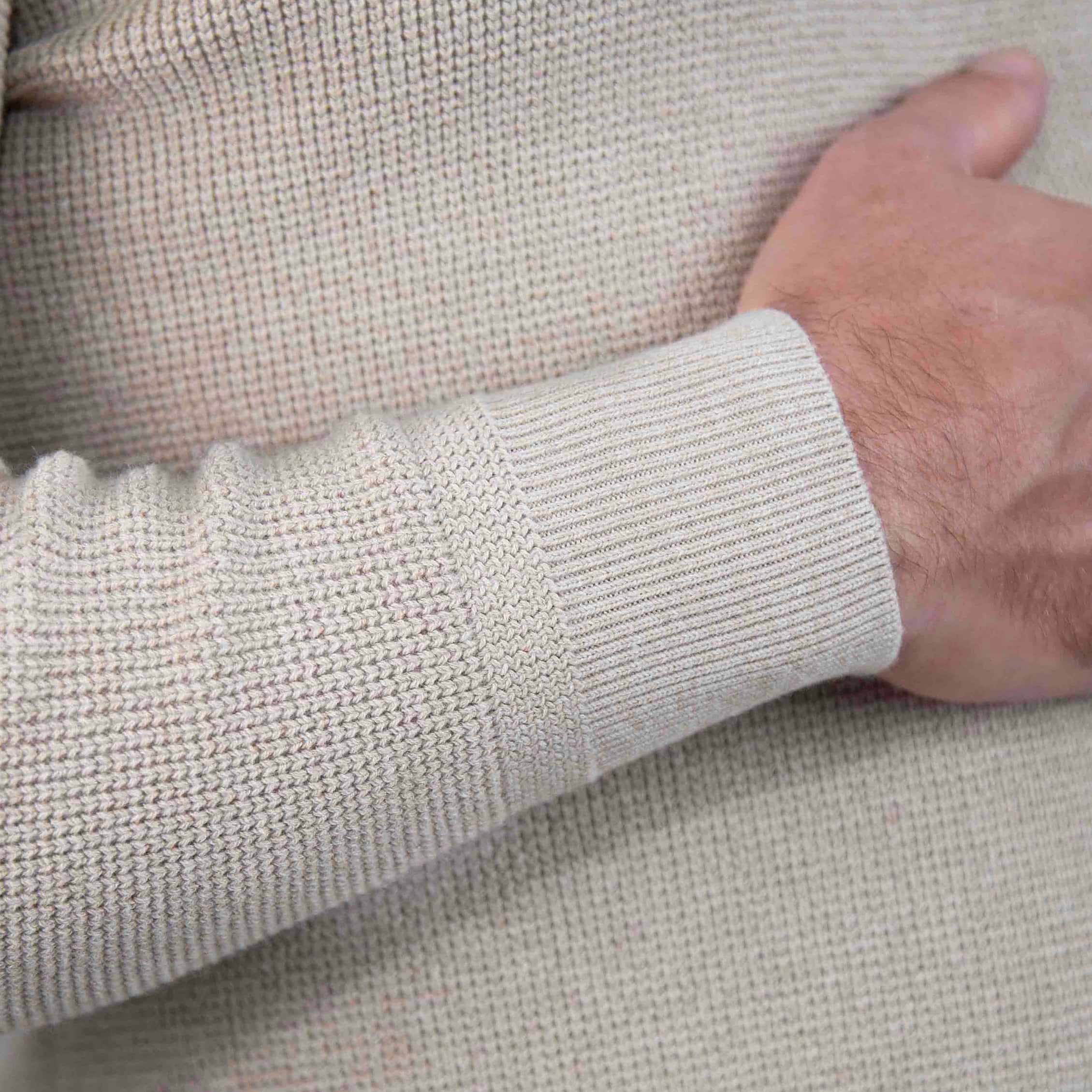 Heavy Knit Crewneck - Tan