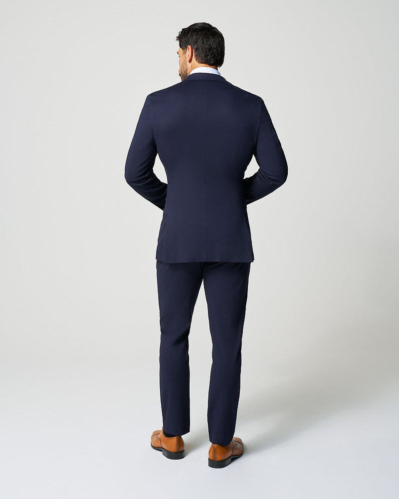 Athletic Fit Stretch Suit - Navy