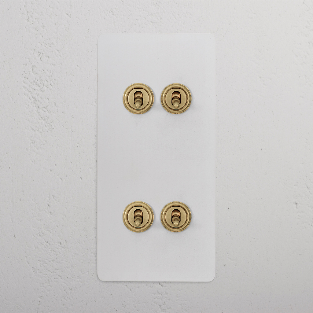 4G Vertical Two Way Toggle Switch Paintable Antique Brass | Switches ...