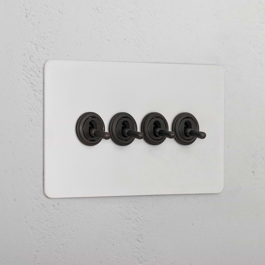 4G Two Way Toggle Switch | Paintable Bronze – Corston 4G Two Way Toggle Switch | Paintable Bronze – Corston