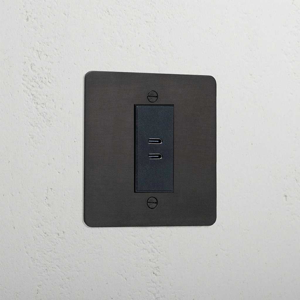 USB C+C Socket | Bronze Black – Corston
