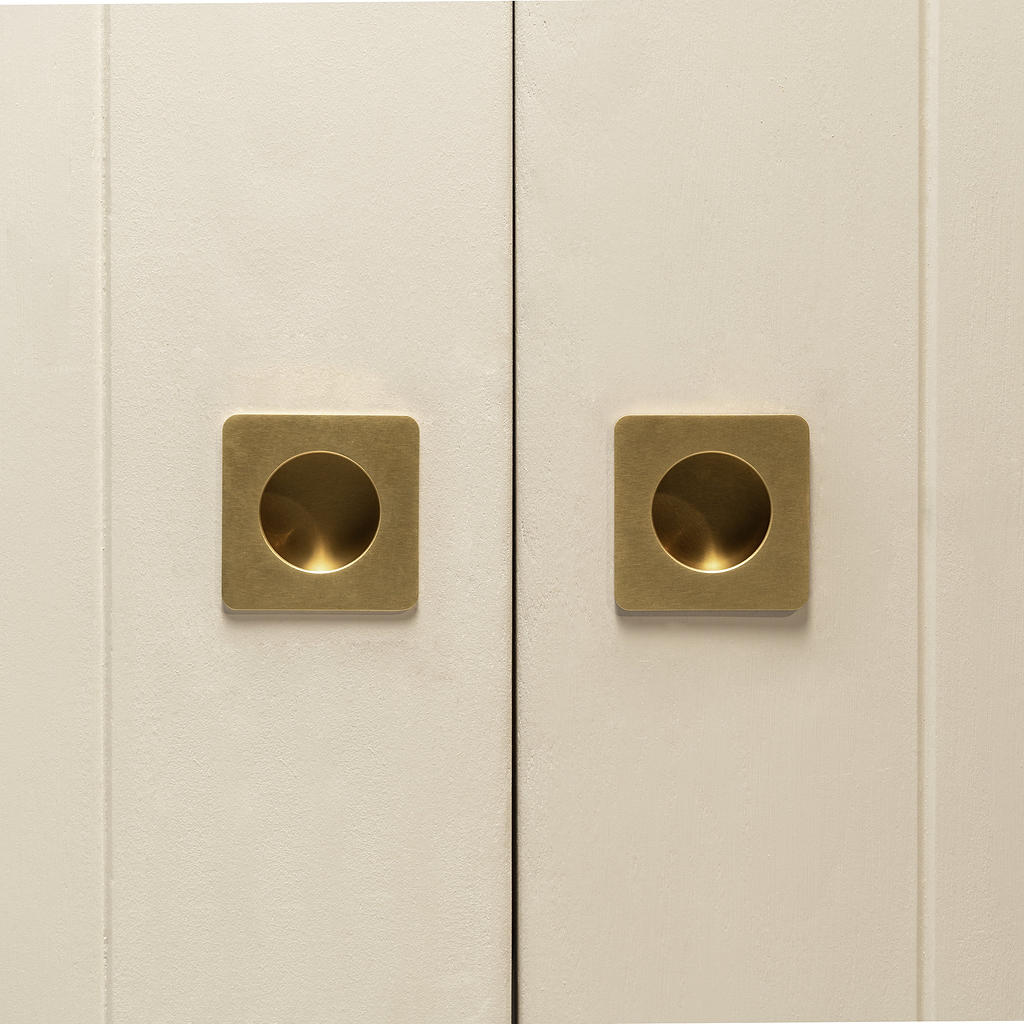 Regent Recessed Small Pull - Antique Brass – Corston
