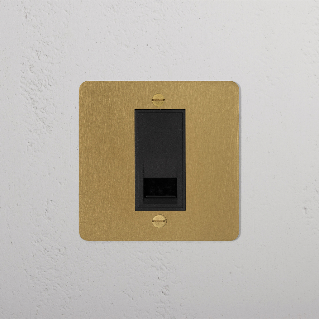 BT Master Socket | Antique Brass Black – Corston