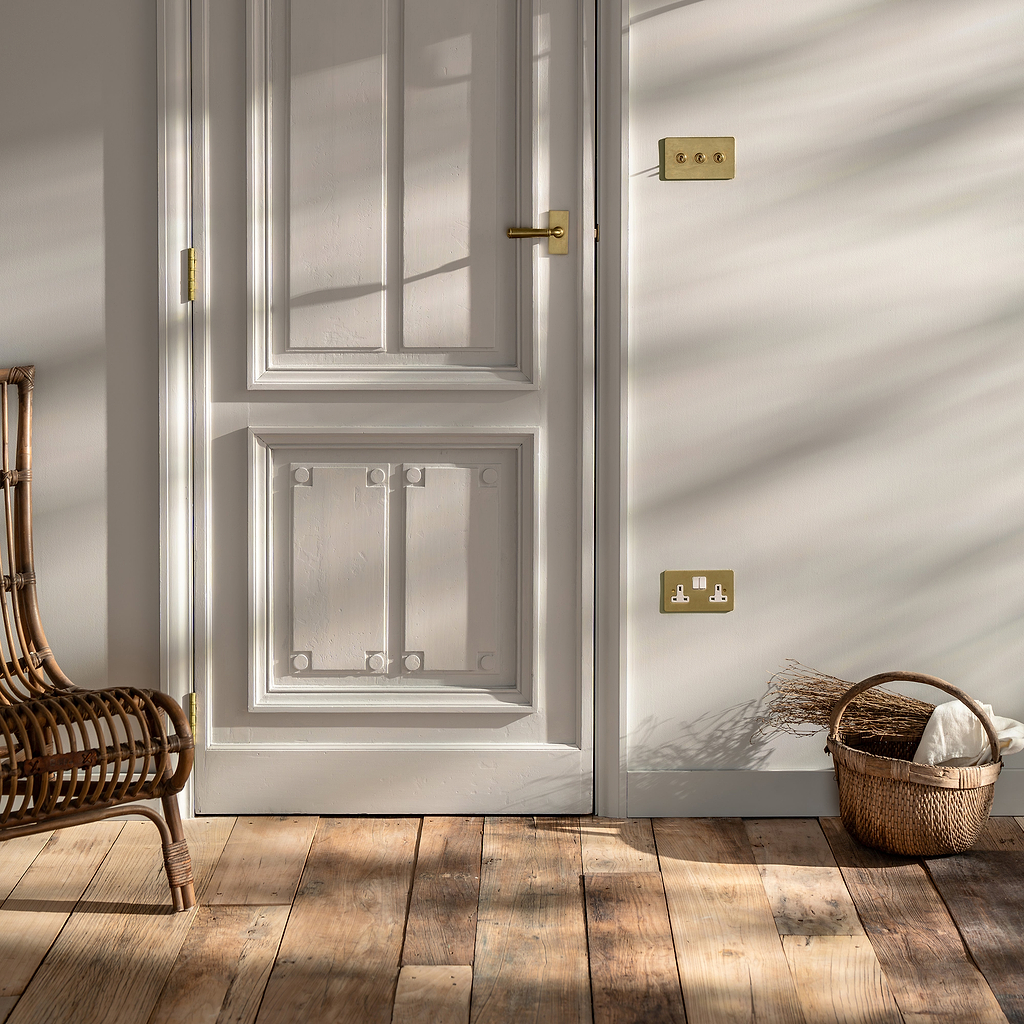 BT Master Socket | Antique Brass Black – Corston