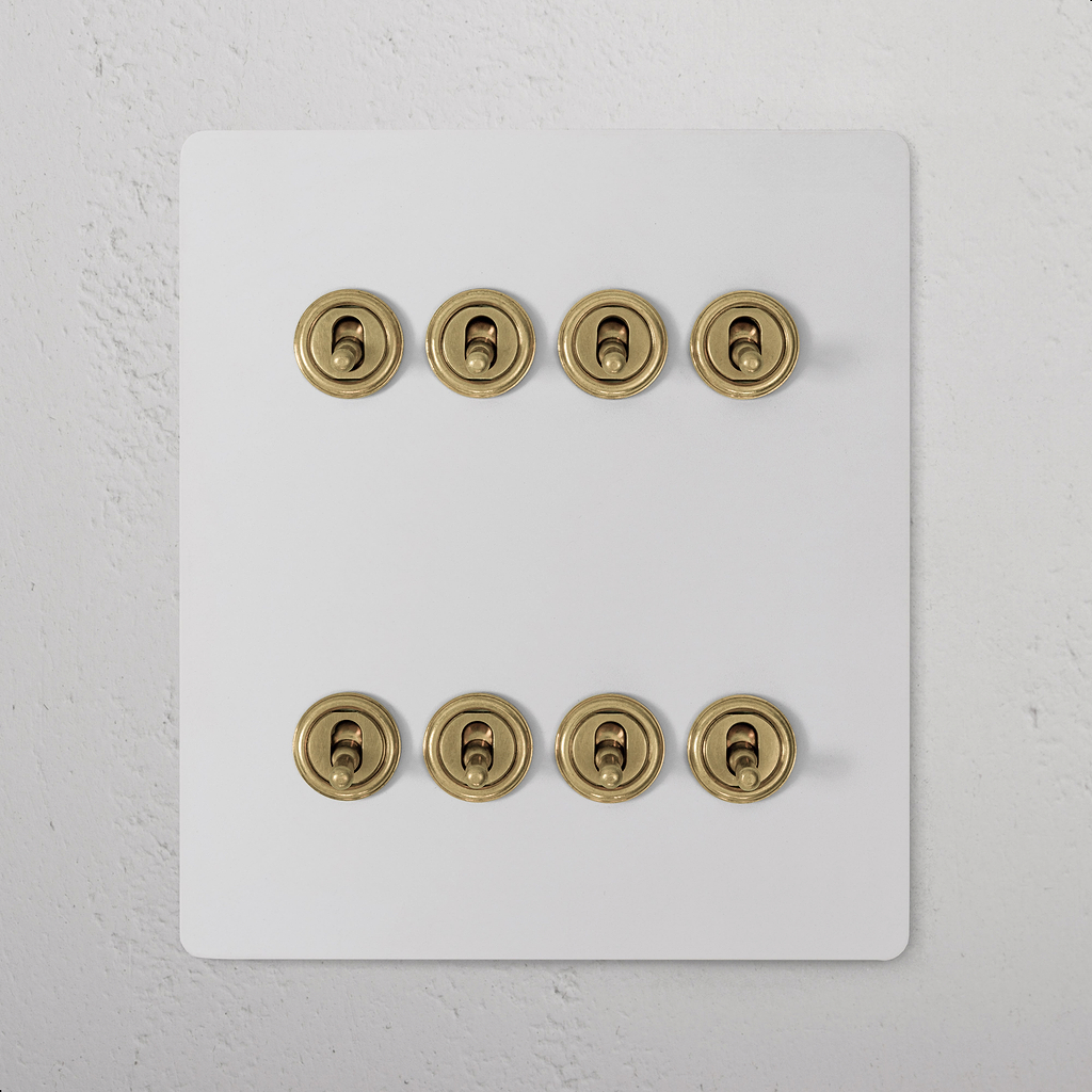 8G Two Way Toggle Switch | Paintable Antique Brass – Corston