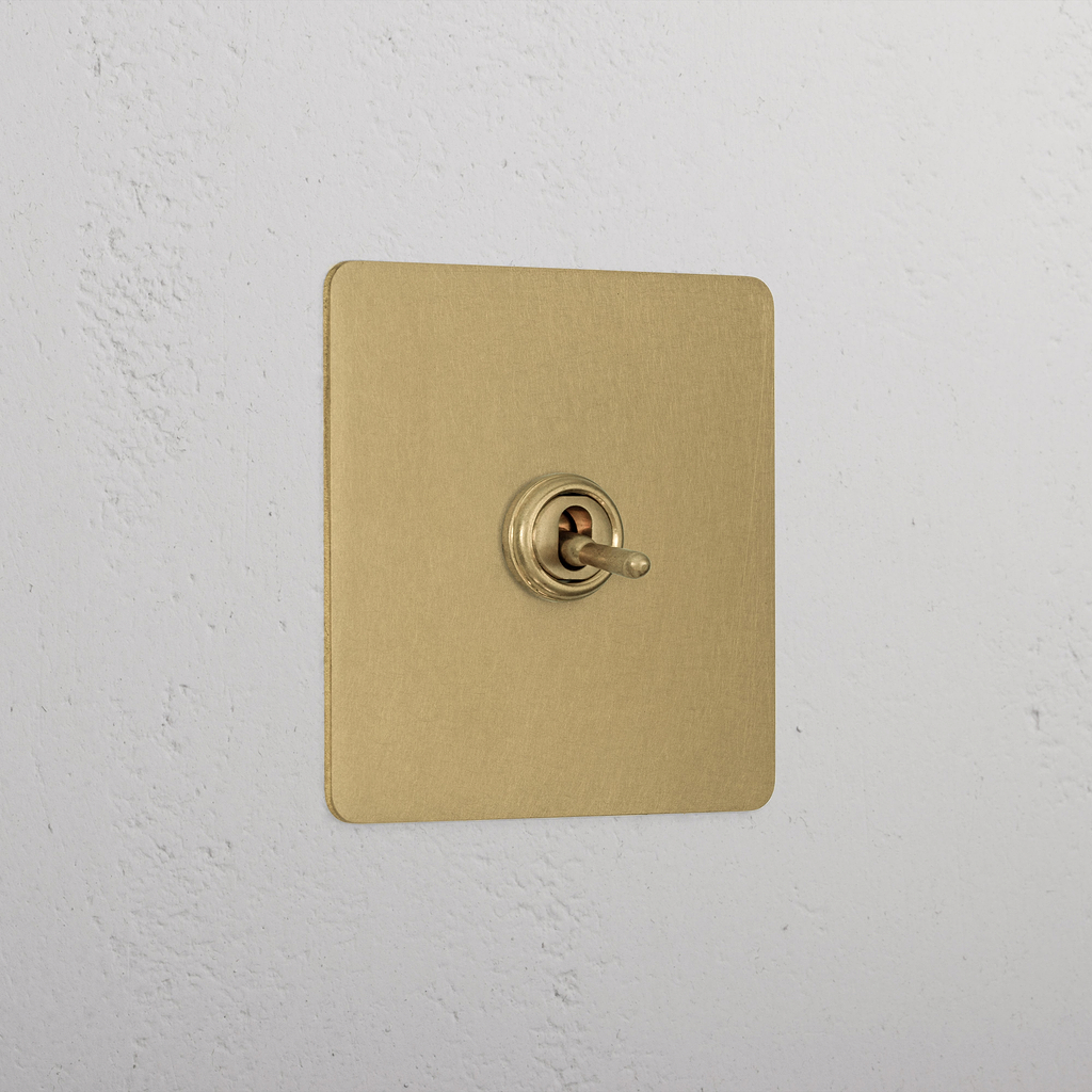 1G Retractive Toggle Switch | Antique Brass – Corston