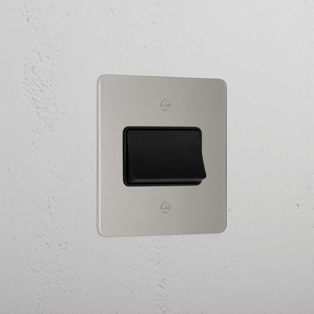 Fan Switch w/ Black Insert – Polished Nickel – Corston