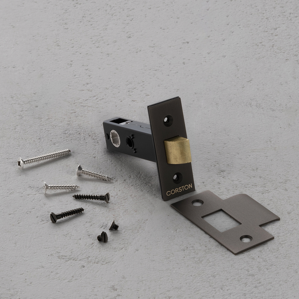 60mm Tubular Latch Bronze Black | Locks and Latches | Door Hardware ...