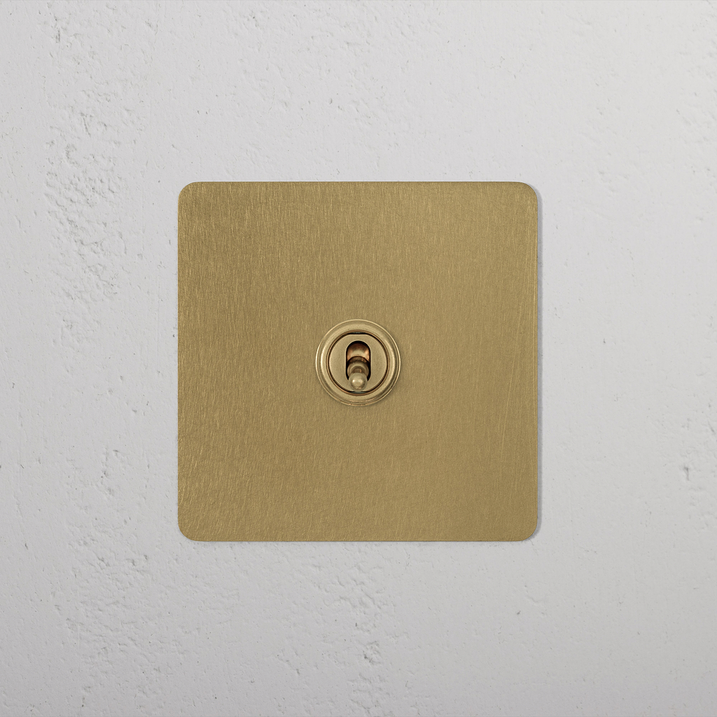 1G Retractive Toggle Switch | Antique Brass – Corston