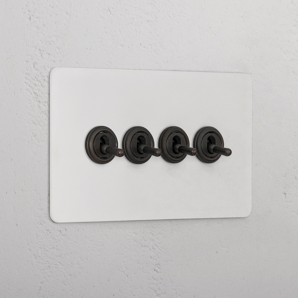 4G Two Way Toggle Switch | Paintable Bronze – Corston