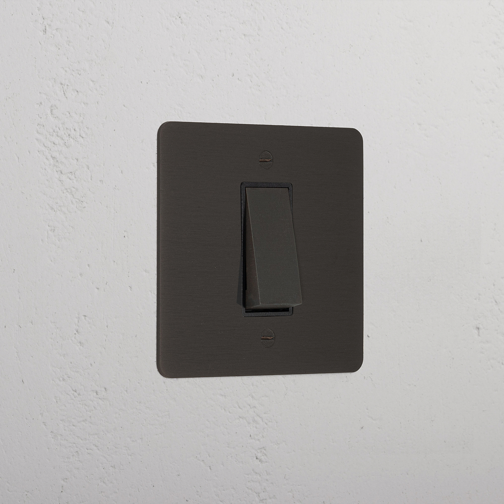 1G Double Pole Rocker Switch | Bronze | Switches & Sockets – Corston