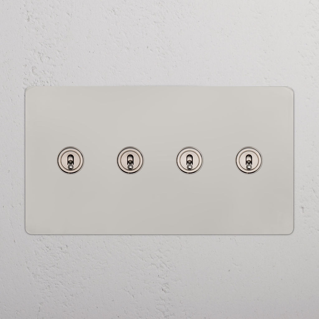 Kew 4G Toggle Switch Polished Nickel | Switches & Dimmers