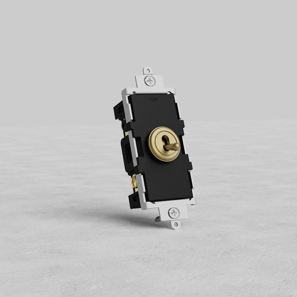 Four Way Toggle Switch Antique Brass | Components | Switches & Dimmers