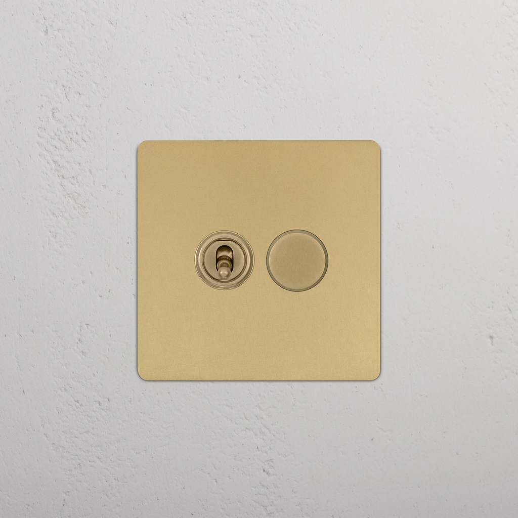 2G Two Way Toggle Switch & Dimmer Switch Antique Brass | Switches & Dimmers