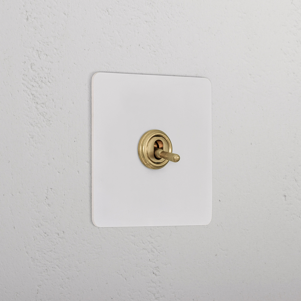 1G Double Pole Toggle Switch Paintable Antique Brass | Switches & Dimmers