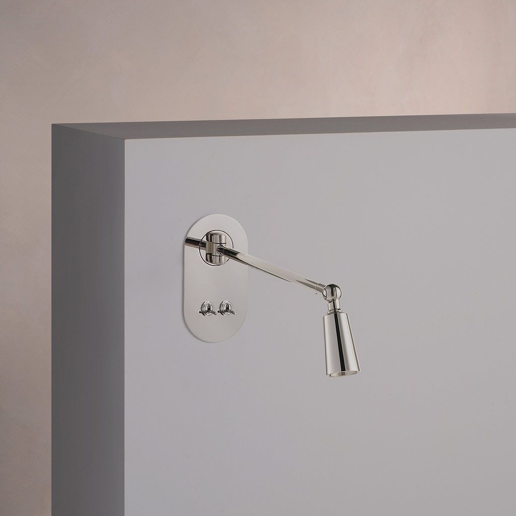 Sloane 2G Toggle Switch Reading Light Polished Nickel | Wall Lights ...