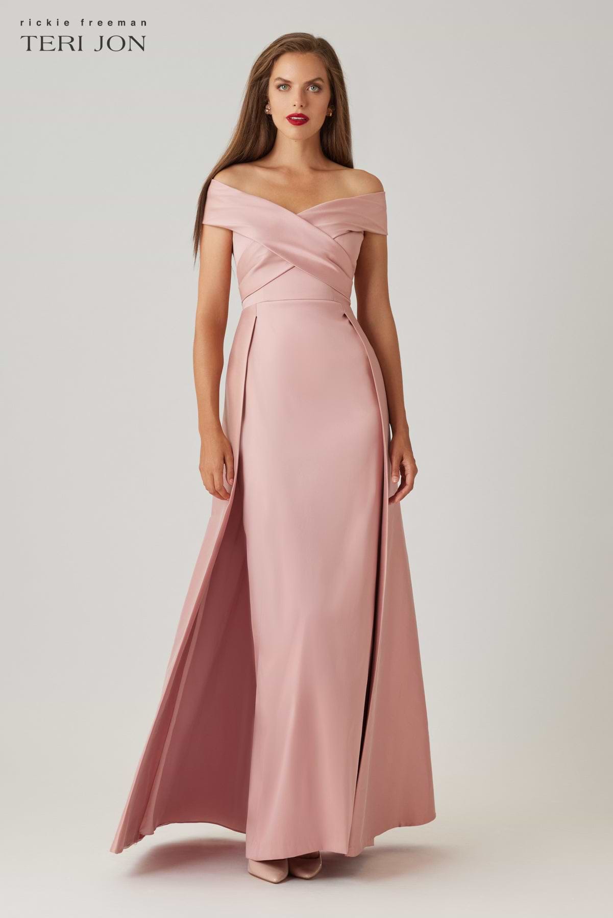 Mikado Portrait Overskirt Gown – Terijon.com