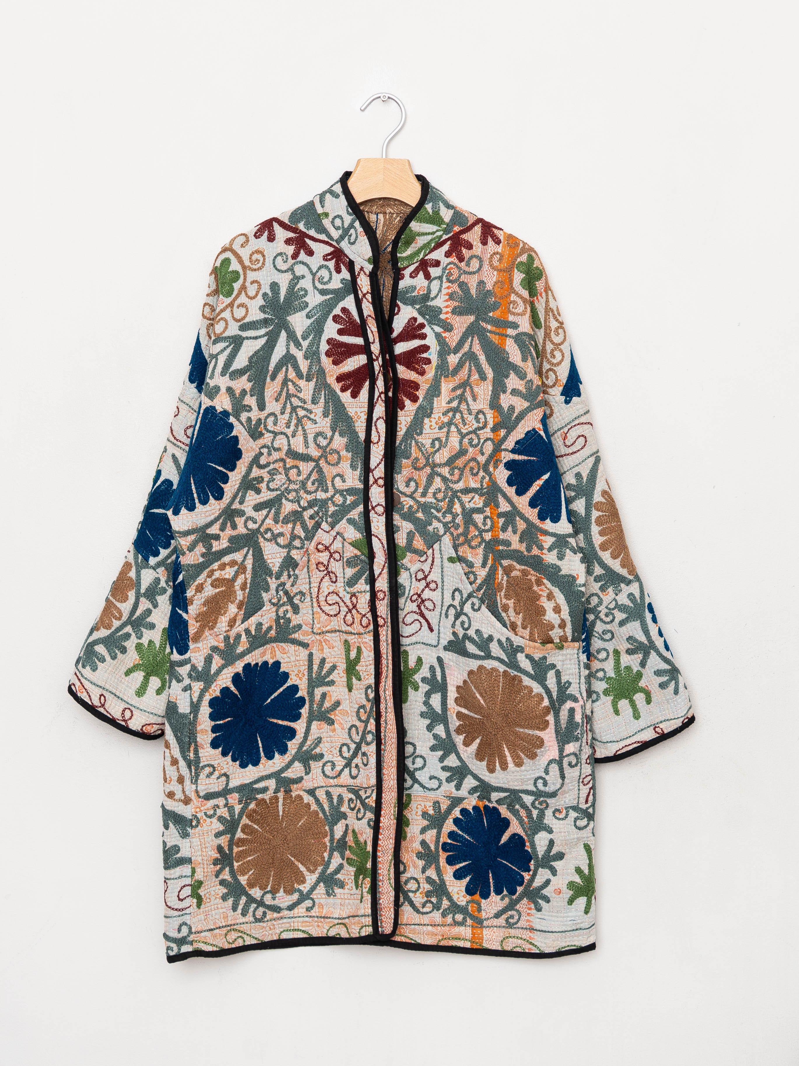 The Sai Coat | Upcycled Vintage Kantha Quilt Patchwork Reversible Coat ...