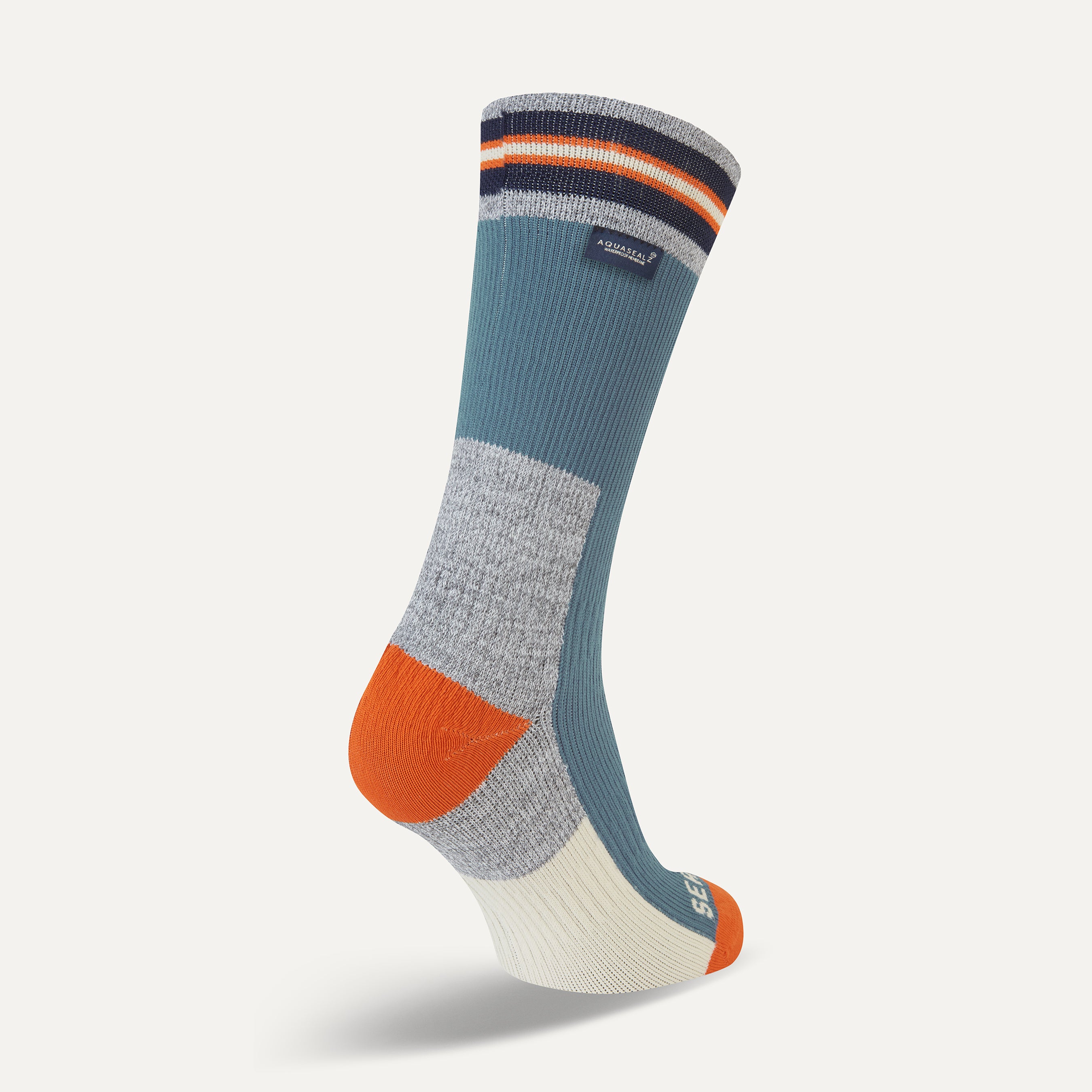 Surlingham - Waterproof All Weather Mid Length Striped Cuff Sock ...