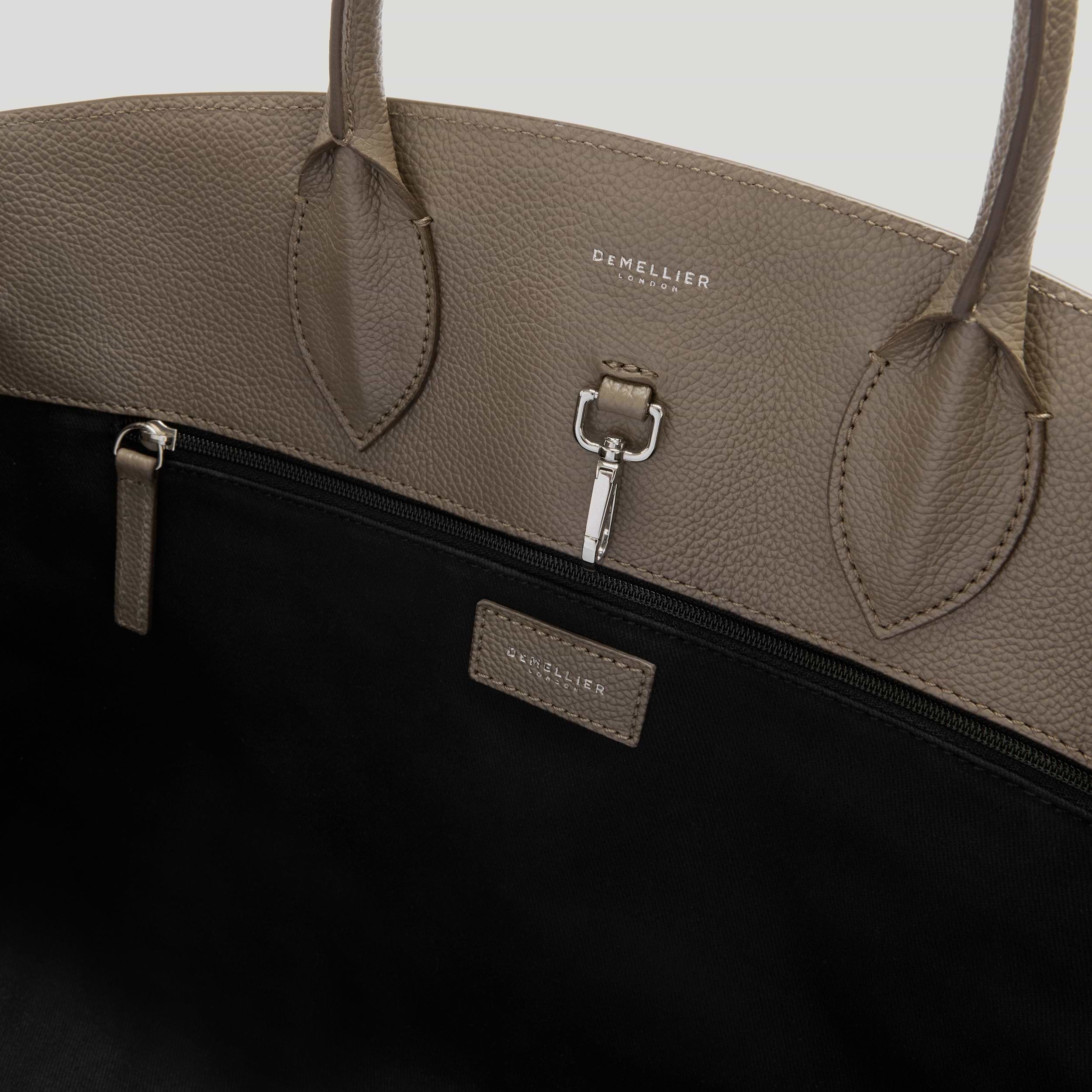 The Hudson | Dark Taupe Small Grain | DeMellier