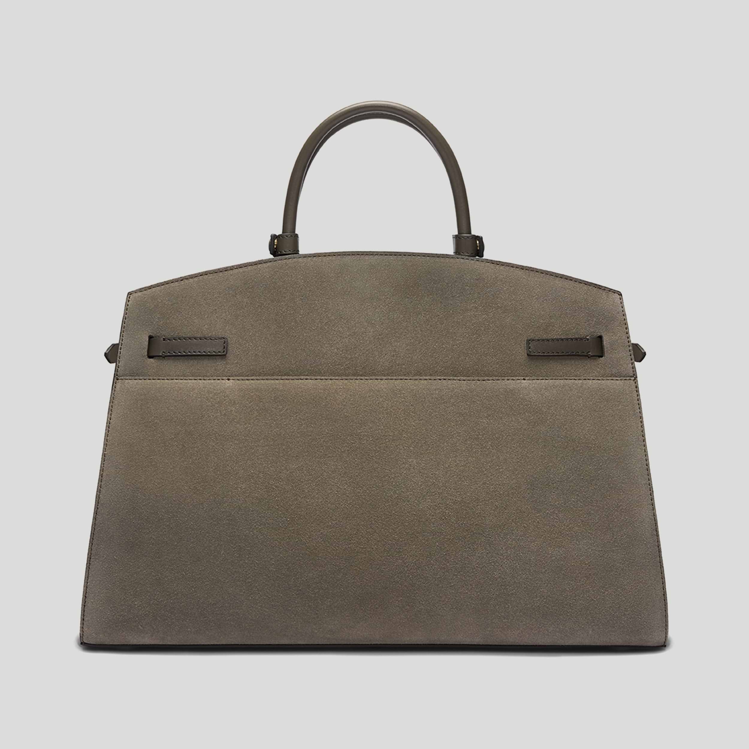 The Hudson | Deep Olive Suede & Deep Olive Smooth | DeMellier