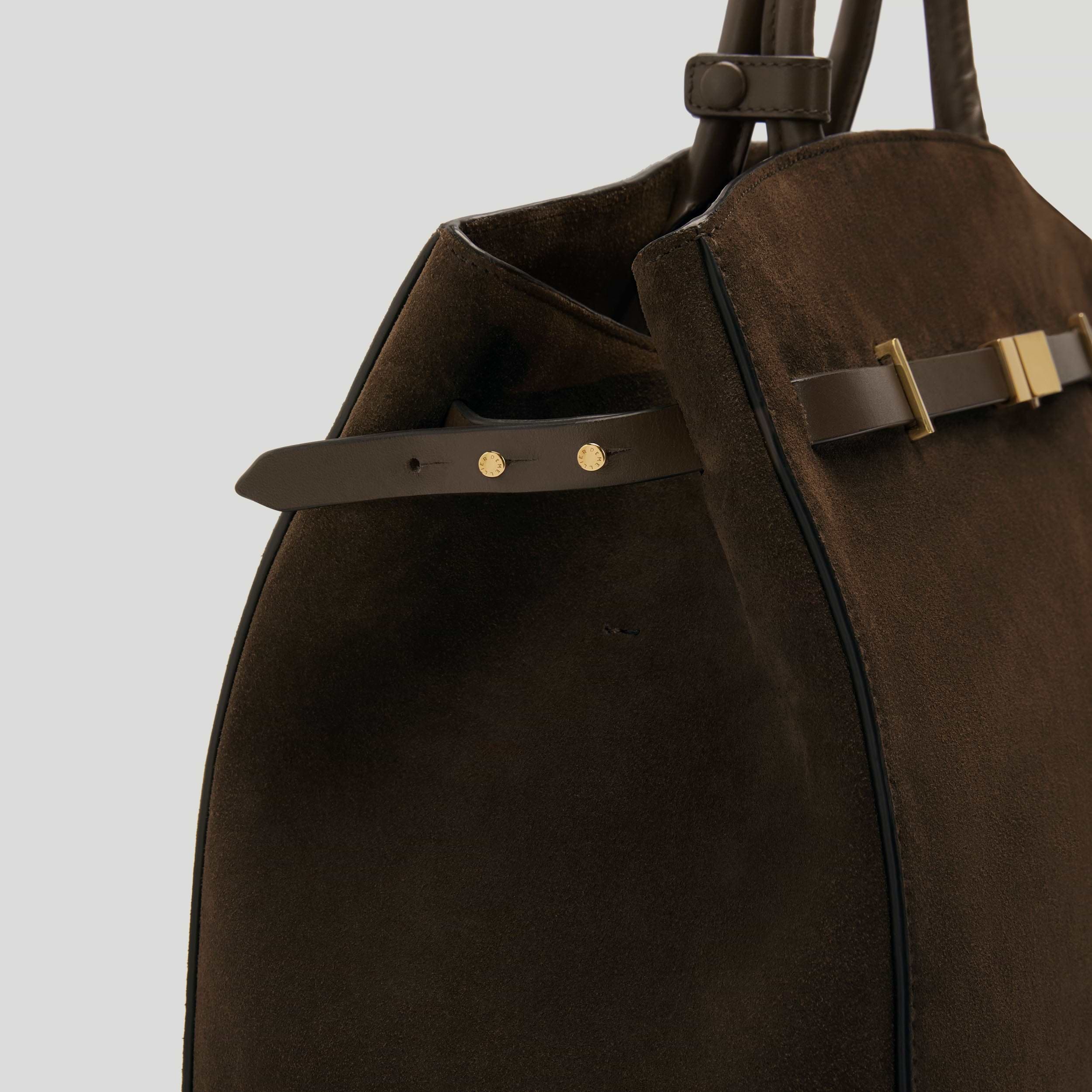 The Hudson | Mocha Suede & Mocha Smooth | DeMellier