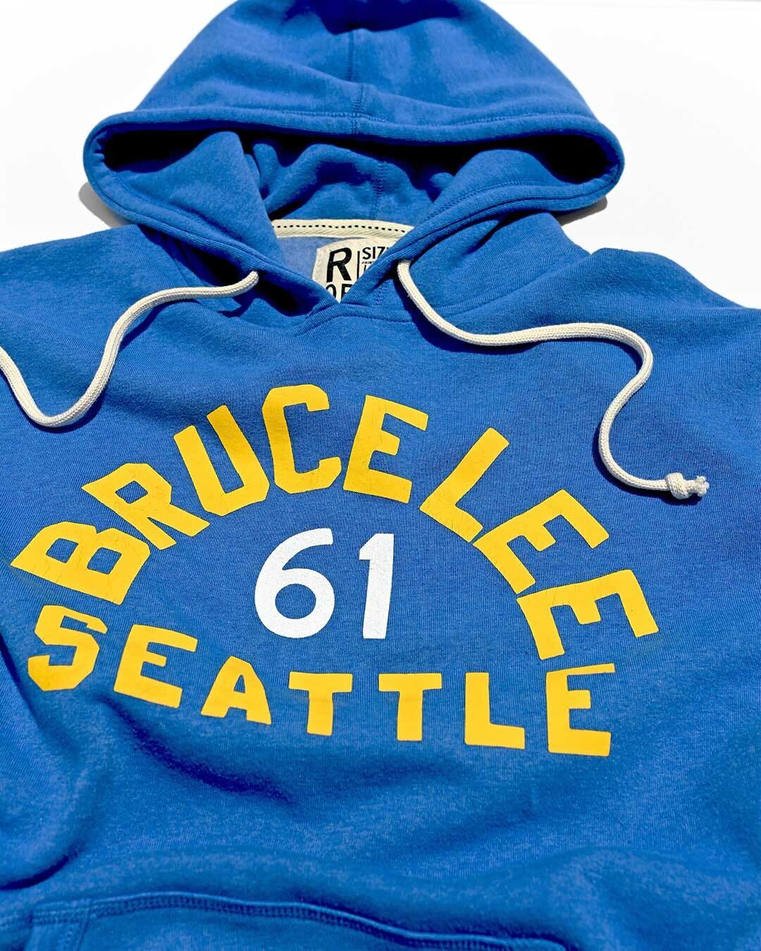 Bruce Lee Seattle '61 Blue PO Hoody - Roots of Fight
