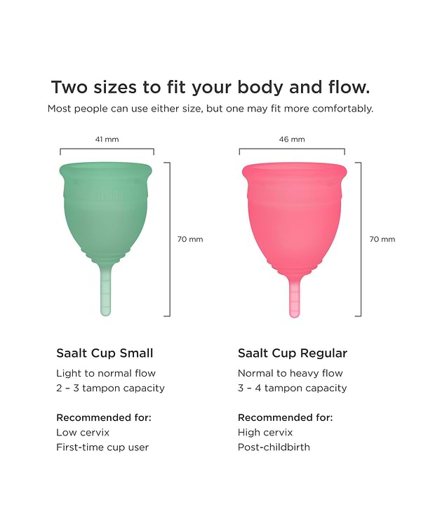 The Saalt Cup was designed to be the best menstrual cup. Made in the ...