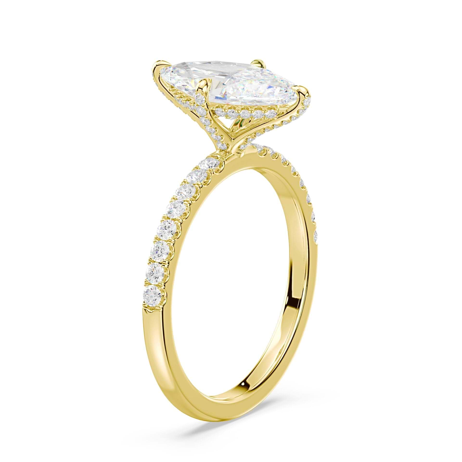 Marquise Diamond Engagement Ring Collection – Plum