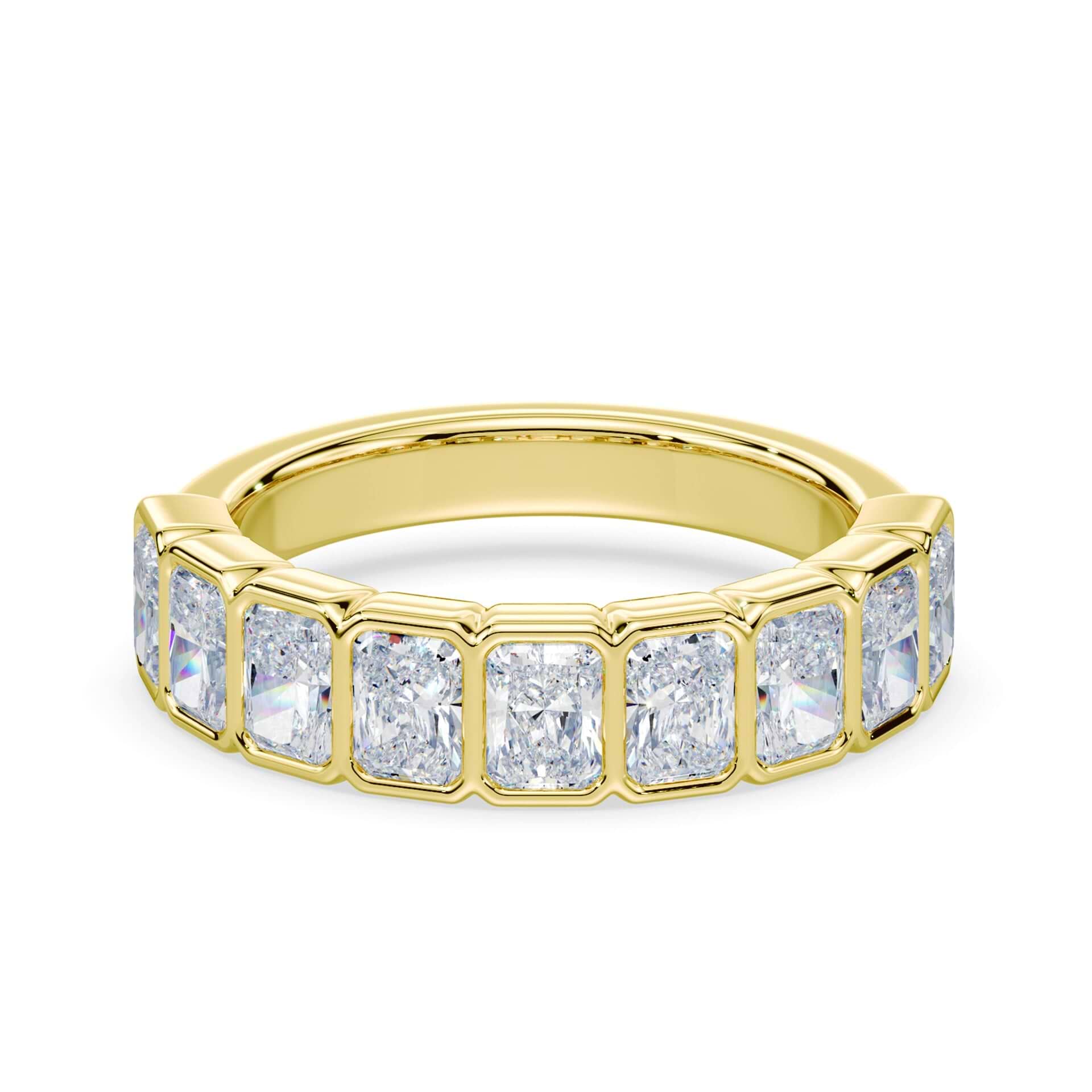 Bezel Set Diamond Wedding Rings | Plum Diamonds